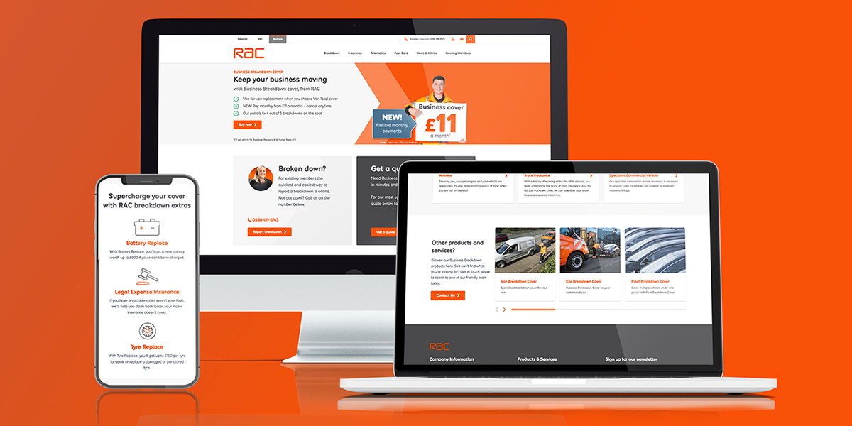 RAC Business Website Design & Build | Mentor Digital